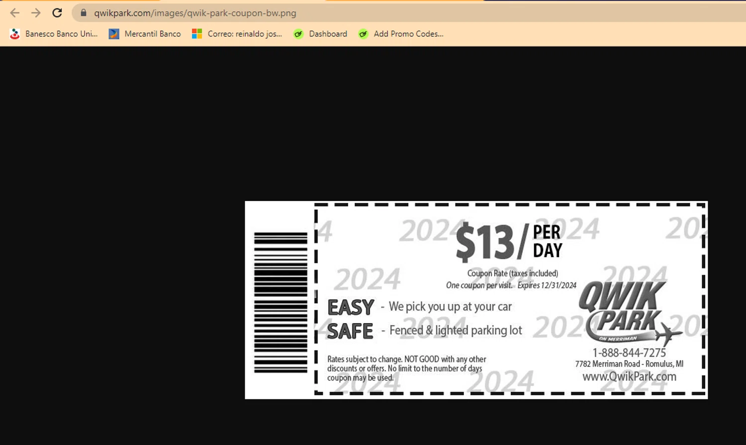 Qwik Park Coupons - $12 Off | October 2024