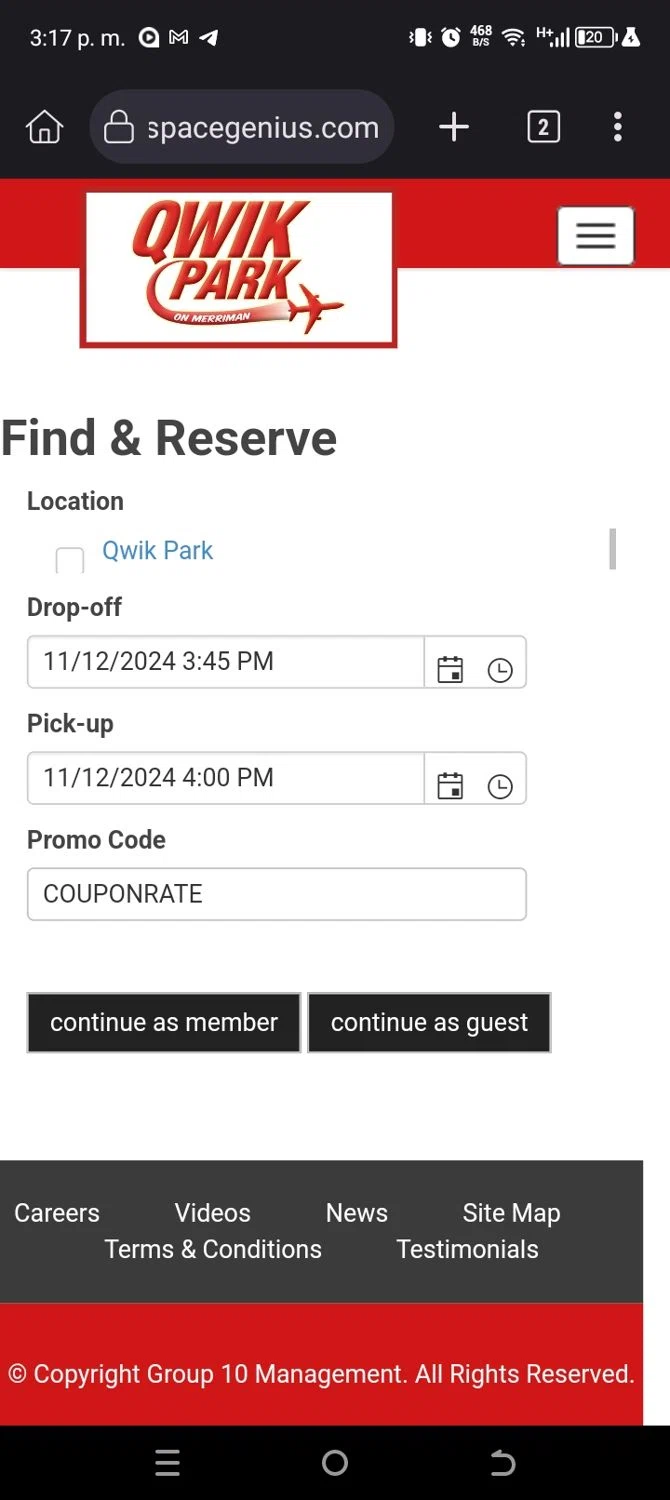 Qwik Park Coupons - 13 Usd Per Day | January 2025