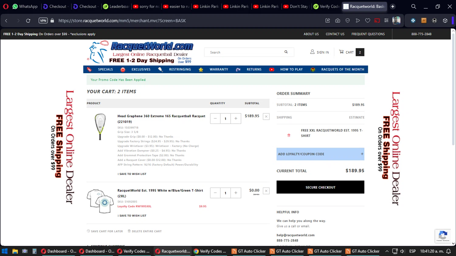 Racquetworld Promo Codes - 20% Off | November 2024