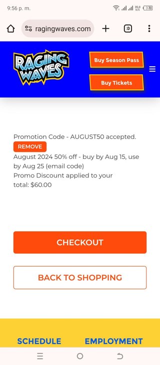 Raging Waves Promo Codes (3 Verified) - 40% Off Jul 2025
