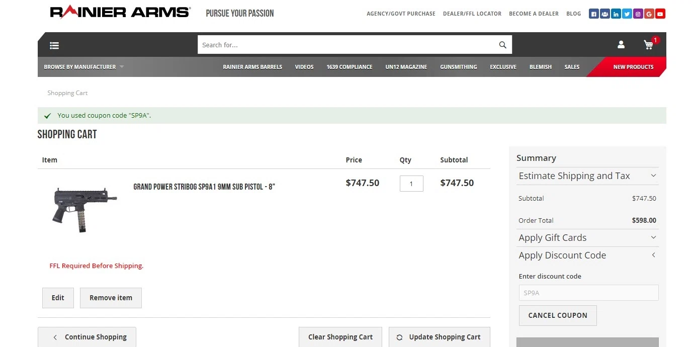 Rainier Arms Discount Codes - 20% Off | September 2024