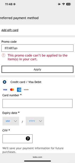 Rakuten Kobo Promo Codes - 40% Off (Verified) Sep 2025