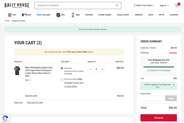 Rally House Promo Codes (8 Verified) - 40% Off May 2025