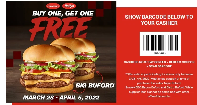 Rally's Coupons - 30% Off | January 2025