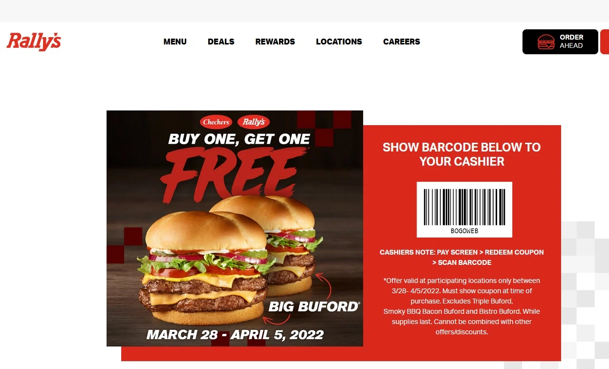 Rally's Promo Codes - 30% Off Sitewide Coupons Jan 2026