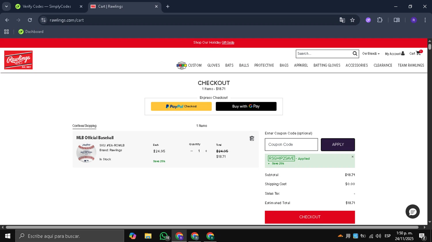 Rawlings Promo Codes - 25% Off (15 Verified) Dec 2025