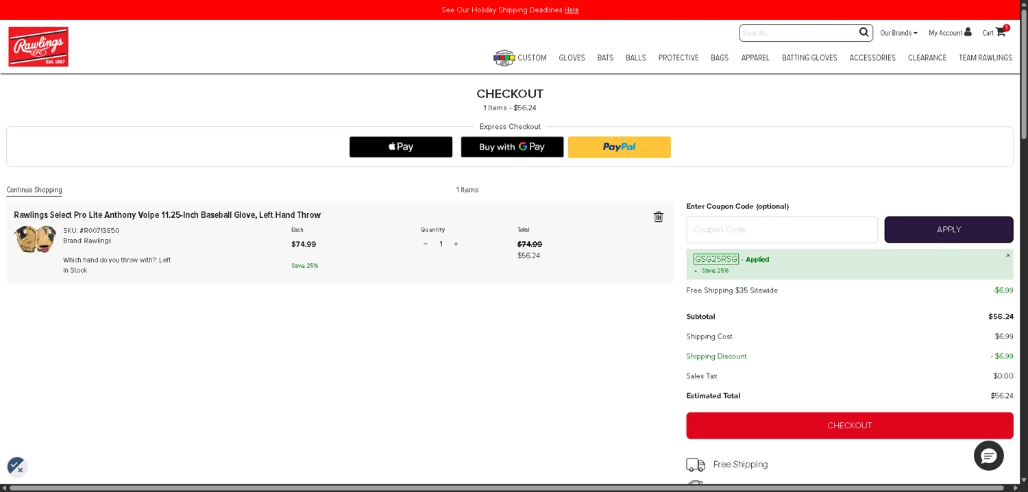 Rawlings Promo Codes - 10% Off (17 Verified) Mar 2026