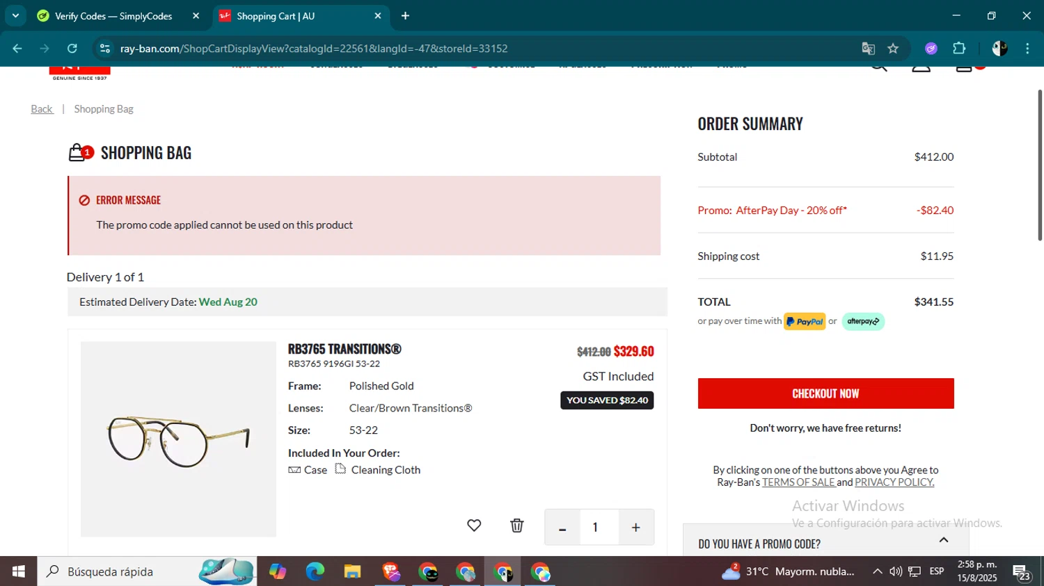 Ray-Ban Discount Codes - $10 Off (3 Verified) Aug 2025