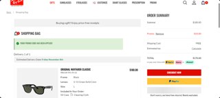 Ray-Ban Promo Codes - $10 Off | November 2024