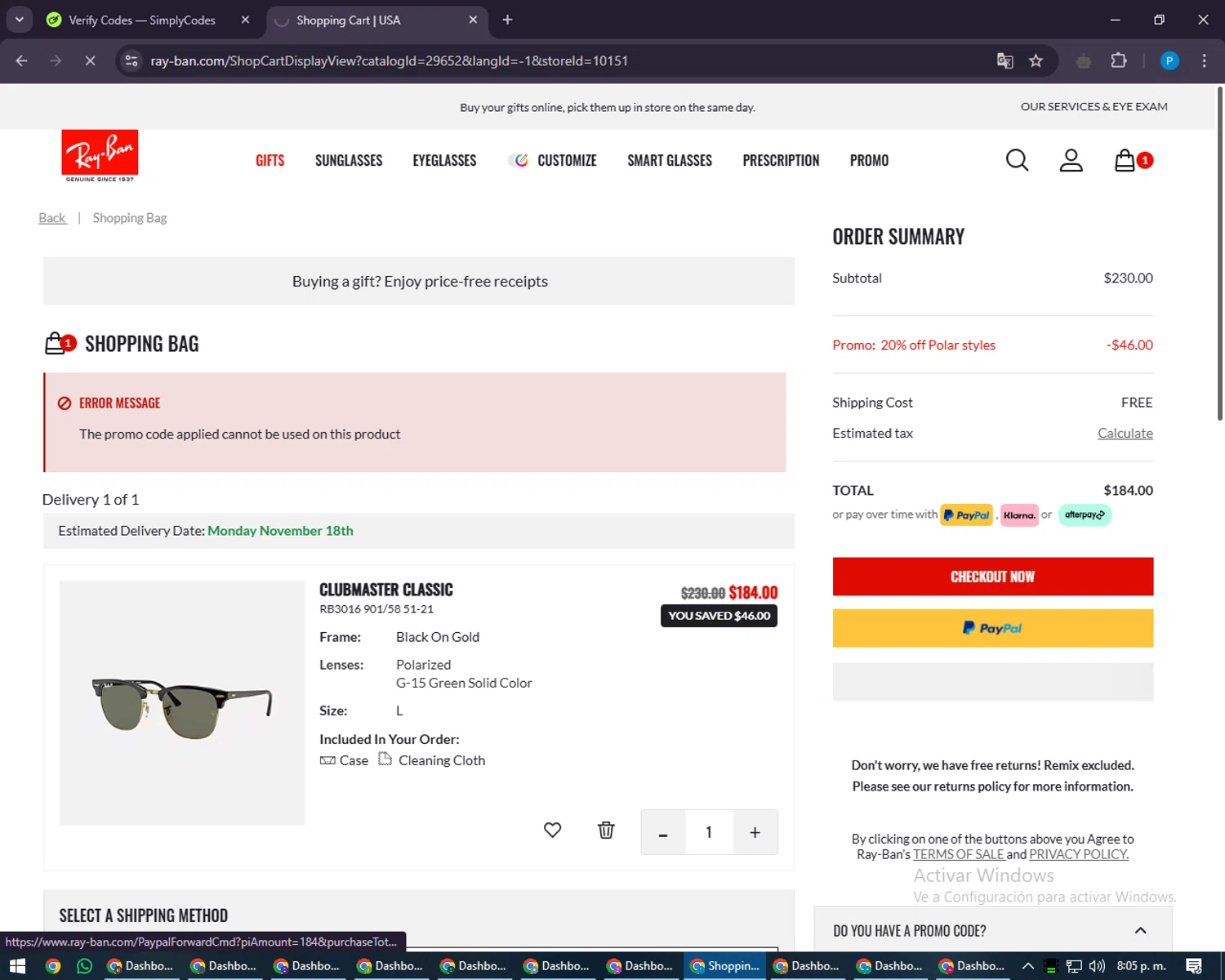 Ray-Ban Promo Codes - $10 Off | November 2024