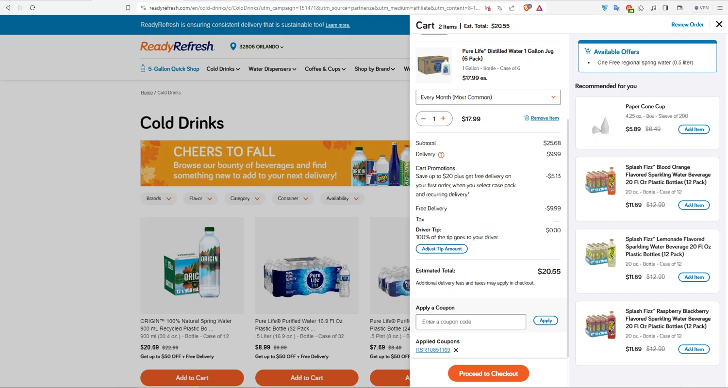 ReadyRefresh Coupons - 25% Off | October 2024
