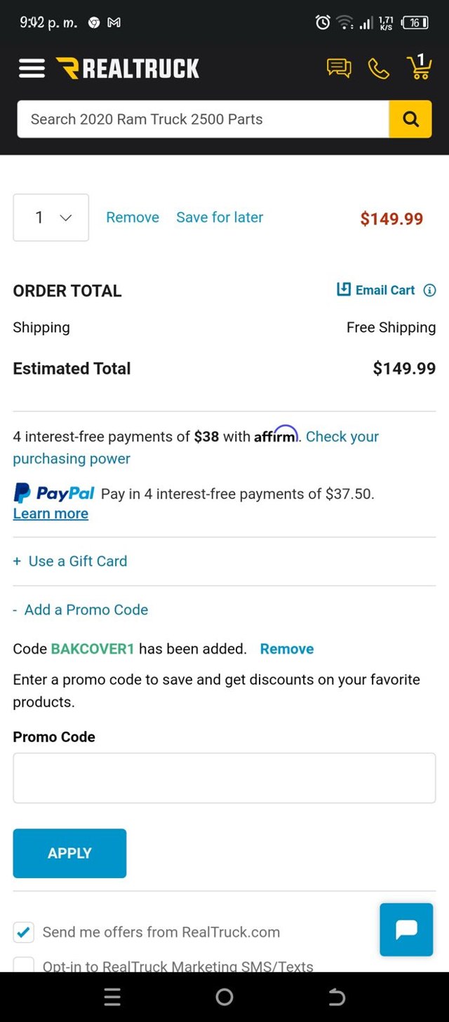 RealTruck Promo Codes - $50 Off Coupons Sep 2025