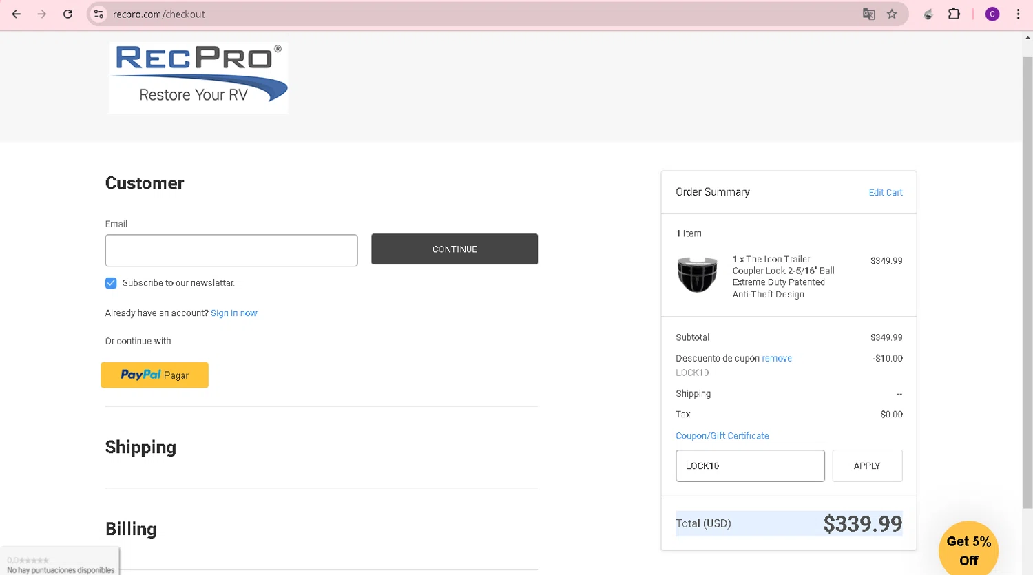 RecPro Coupon Codes - $5 Off | September 2024