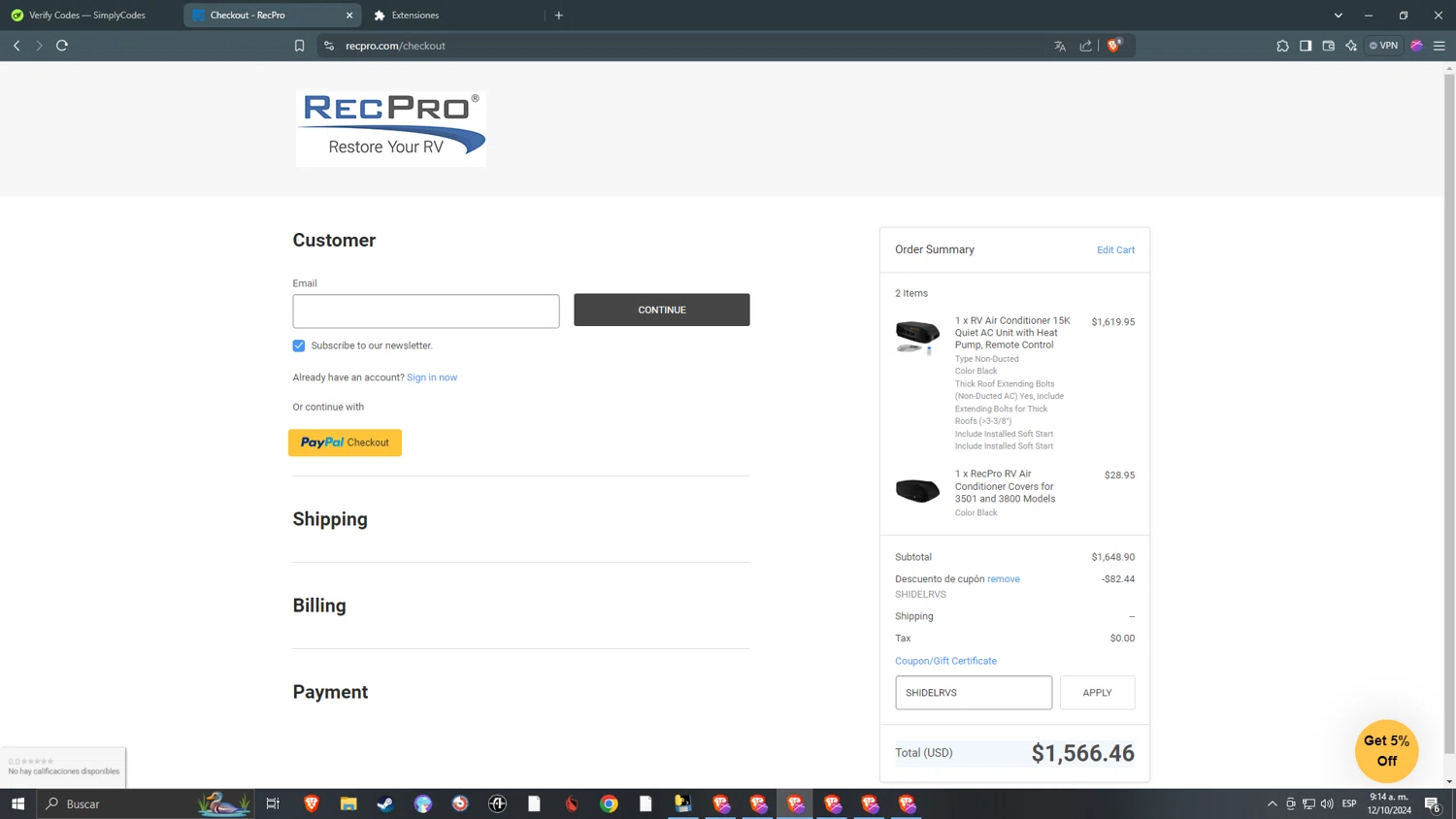 RecPro Coupon Codes - $5 Off | November 2024
