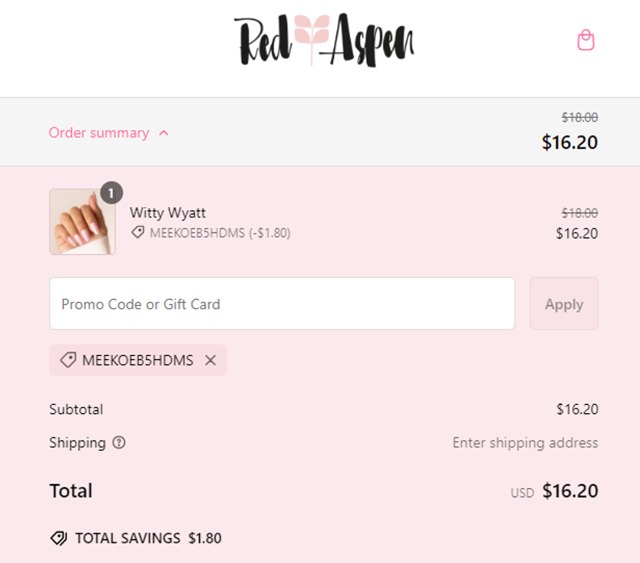 Red Aspen Promo Codes (5 Verified) - 10% Off w/Code Mar 2025