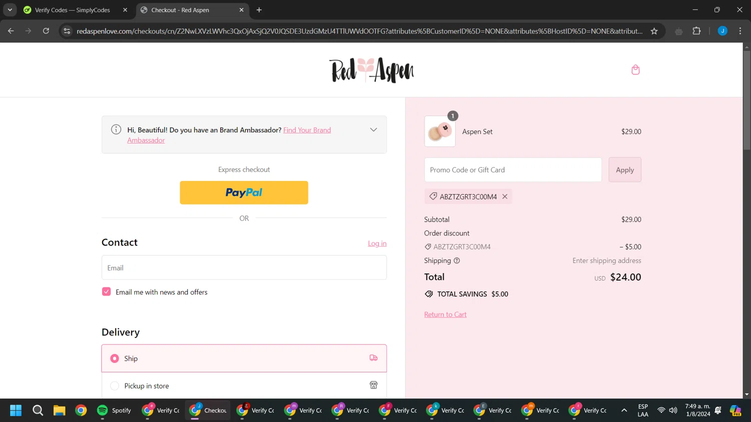 Red Aspen Promo Codes - $5 Off | November 2024