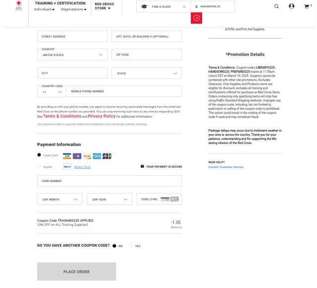 American Red Cross Promo Code (3 Verified) - 10% Off Mar 2025