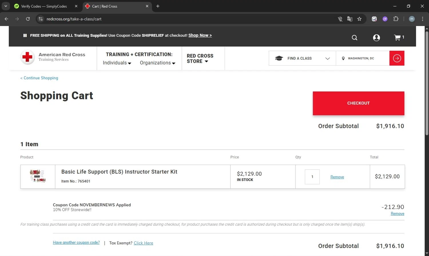 American Red Cross Promo Code - 10% Off Dec 2025