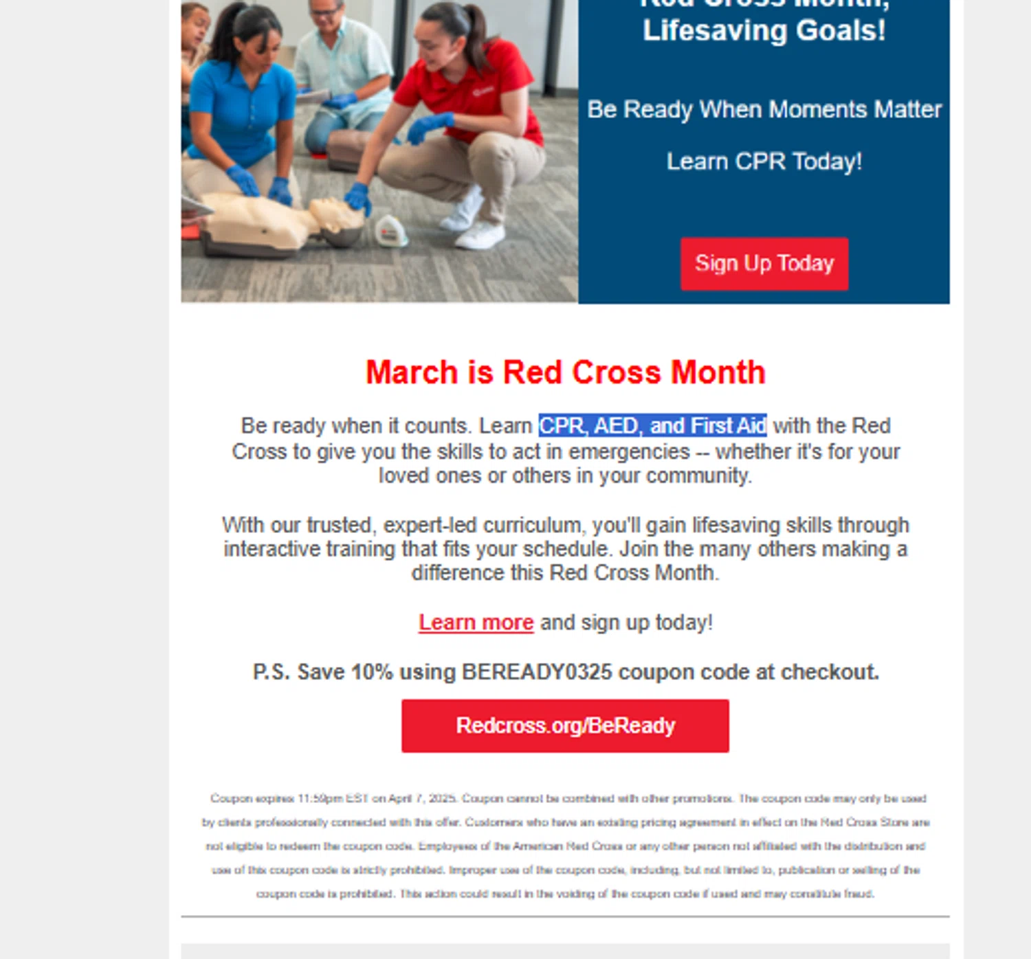 American Red Cross Promo Code (7 Verified) - 10% Off Mar 2025