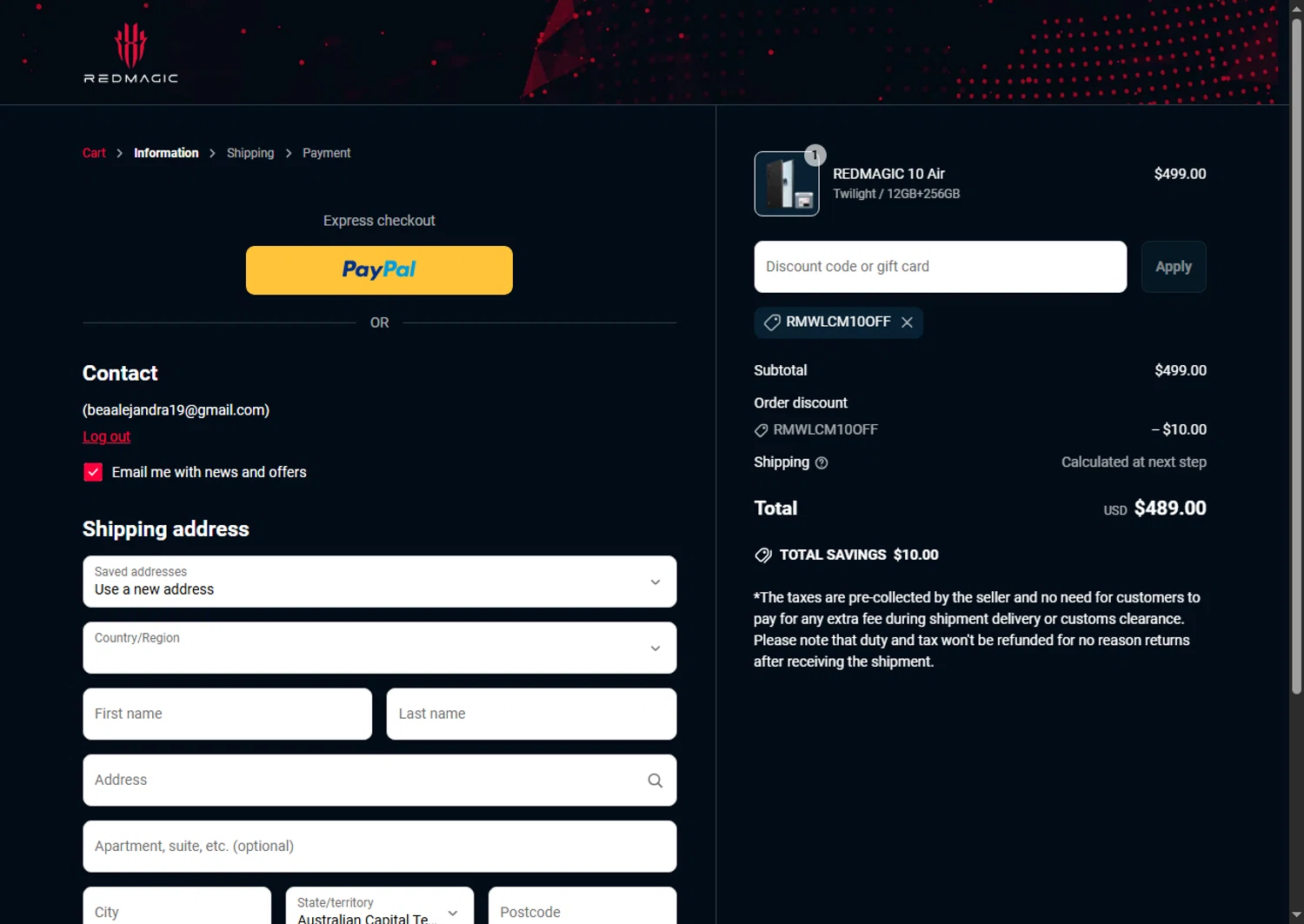 REDMAGIC Promo Codes - $10 Off (4 Verified) Dec 2025