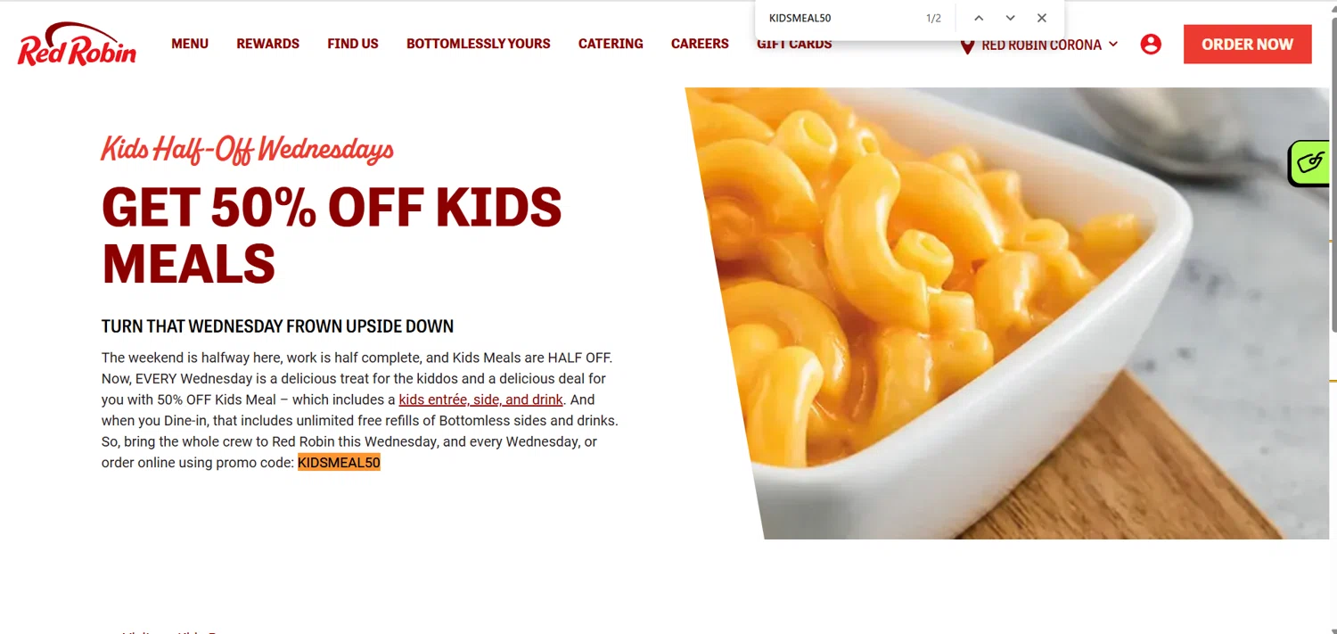 Red Robin Promo Codes - 50% Off Coupons Sep 2025