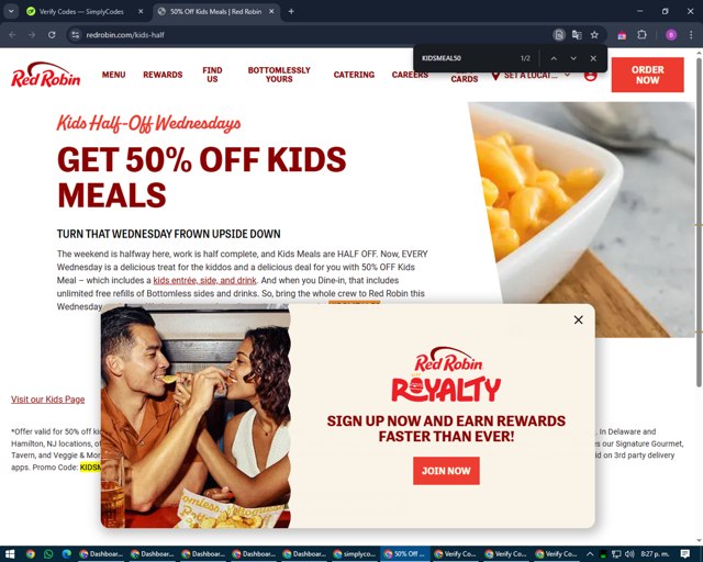 Red Robin Promo Codes - 50% Off Coupons Sep 2025