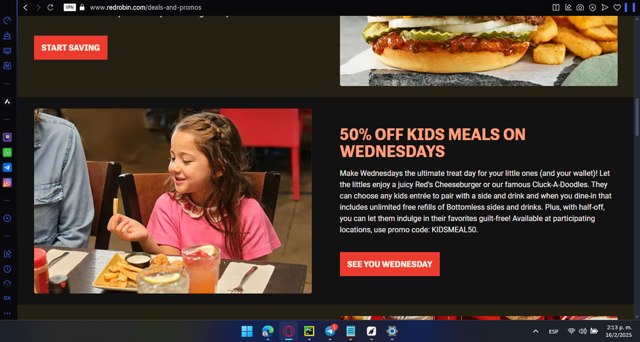 Red Robin Promo Codes - 50% Off Coupons Sep 2025