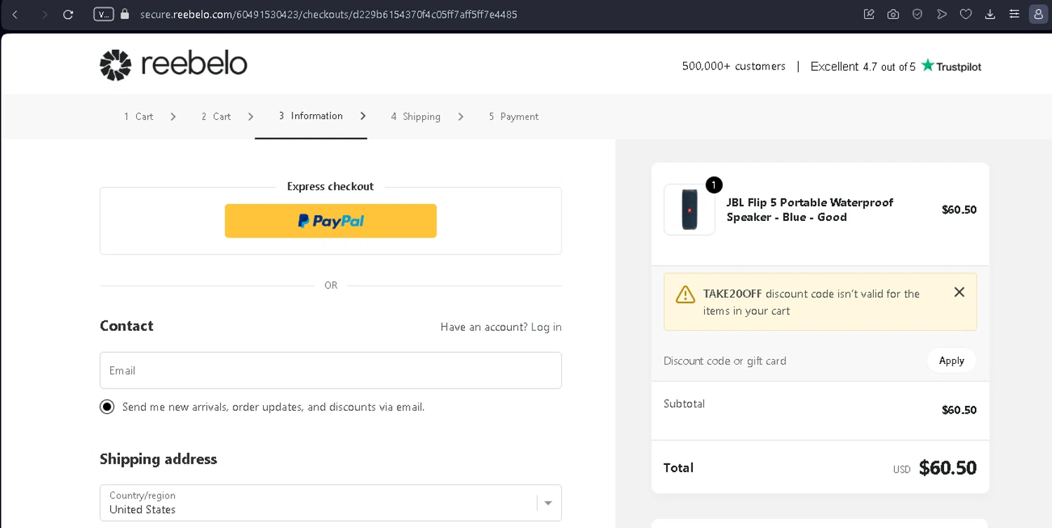 Reebelo Discount Codes - up to $50 Off | October 2024