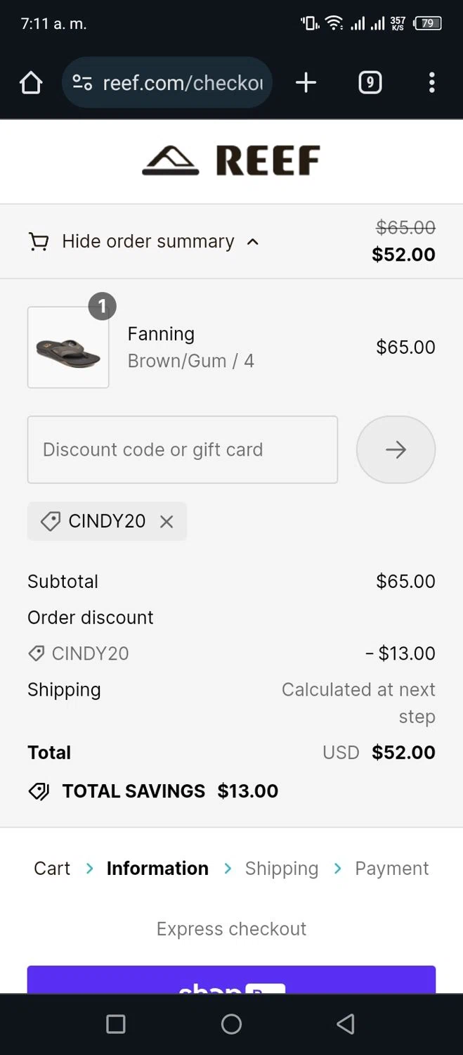 Reef Discount Codes - 20% Off | September 2024