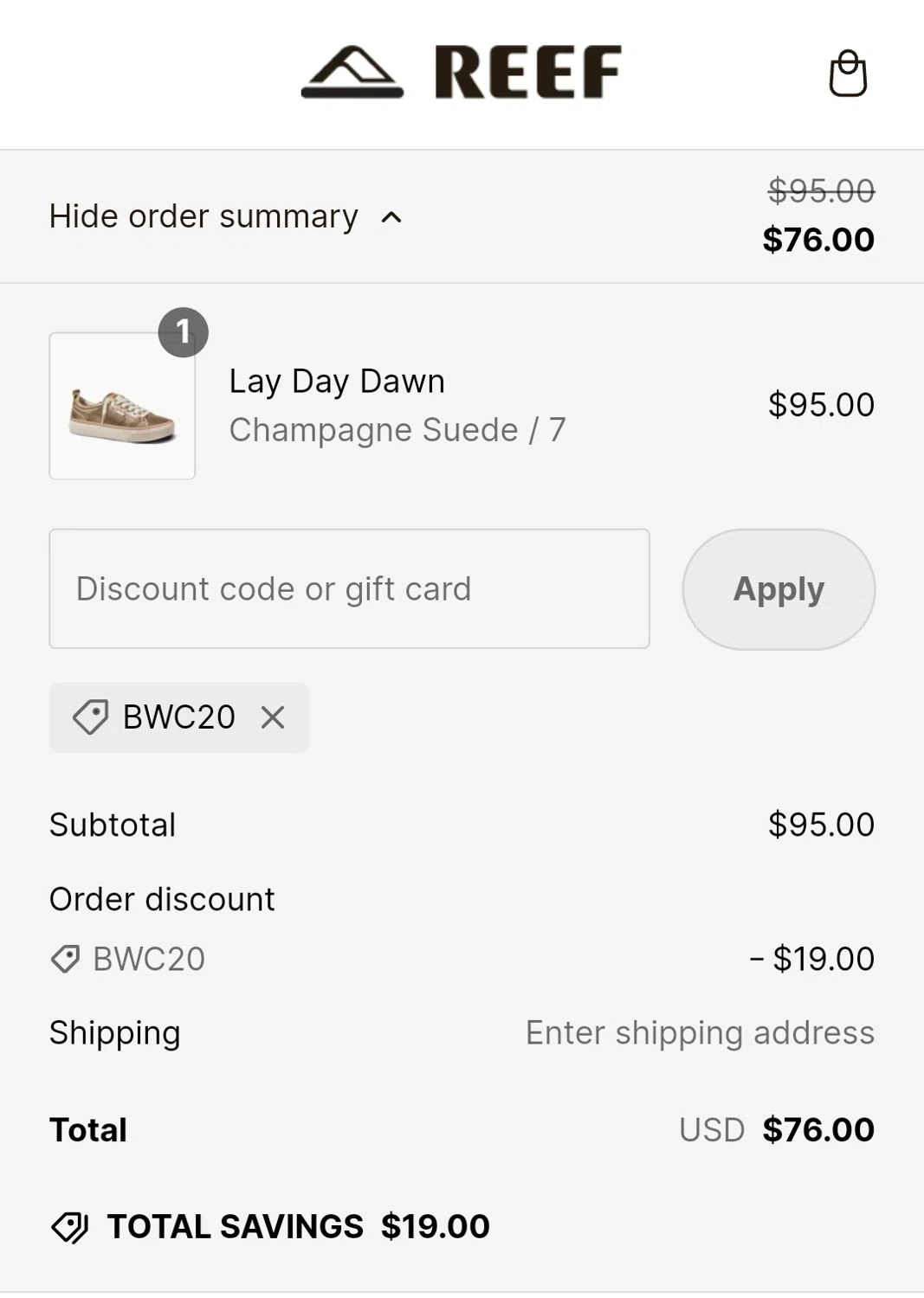 Reef Discount Codes - 20% Off | October 2024