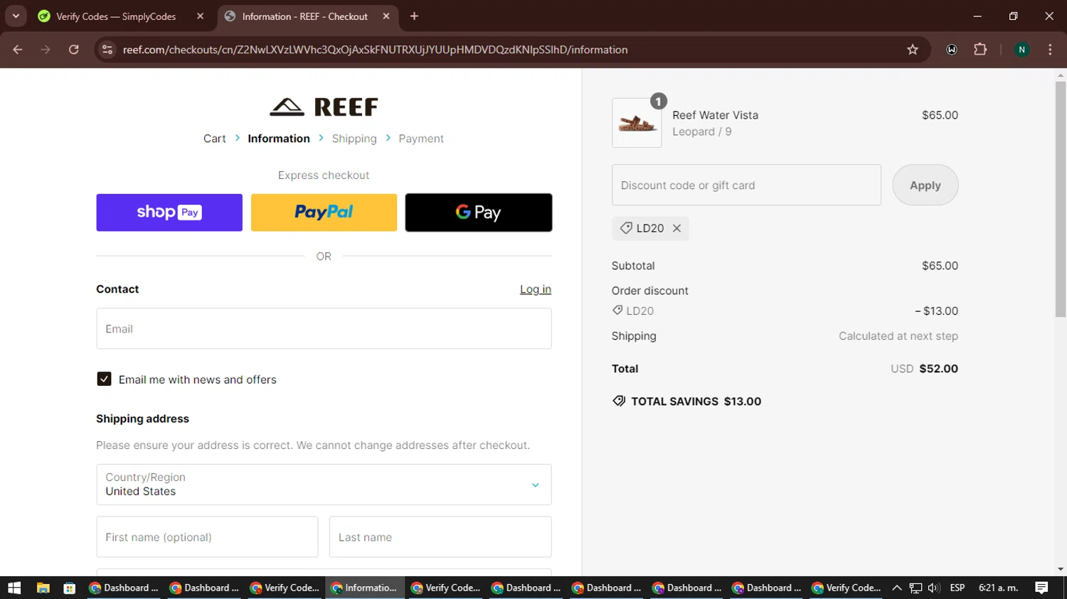 Reef Discount Codes - 20% Off | November 2024