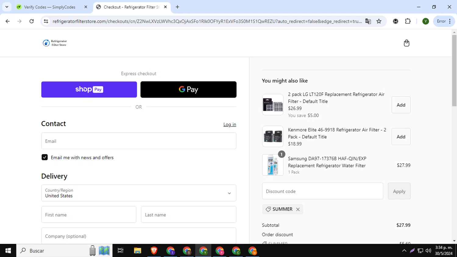 Refrigerator Filter Store Promo Codes – 20% Off | July 2024