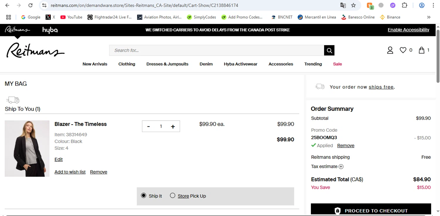 Reitmans Discount Codes - 20% Off (5 Verified) Sep 2025