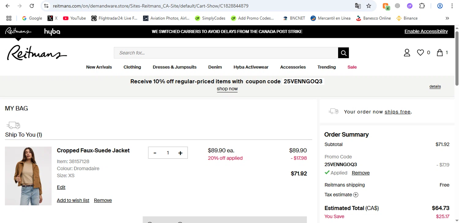 Reitmans Discount Codes - 20% Off (5 Verified) Sep 2025