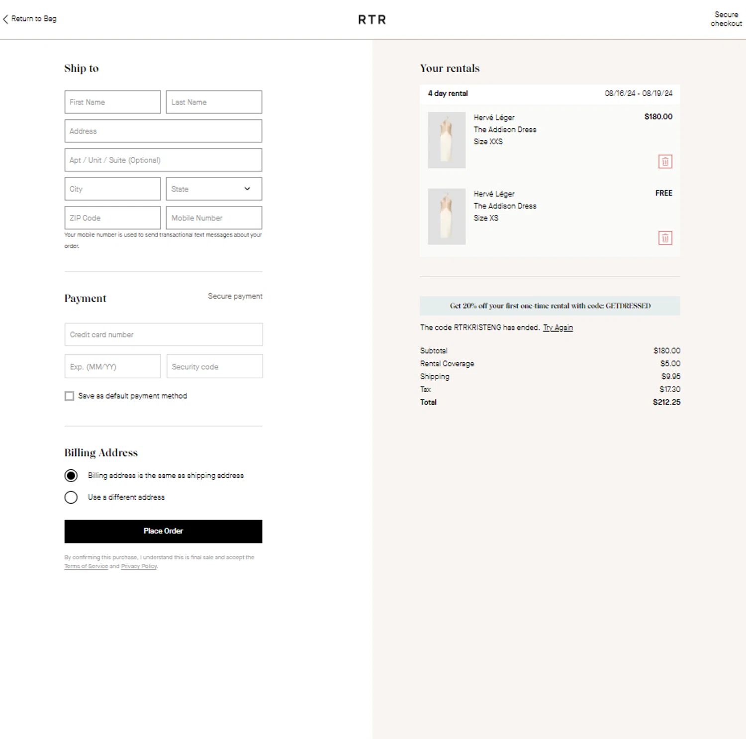 Rent the Runway Promo Codes - 45% Off | September 2024
