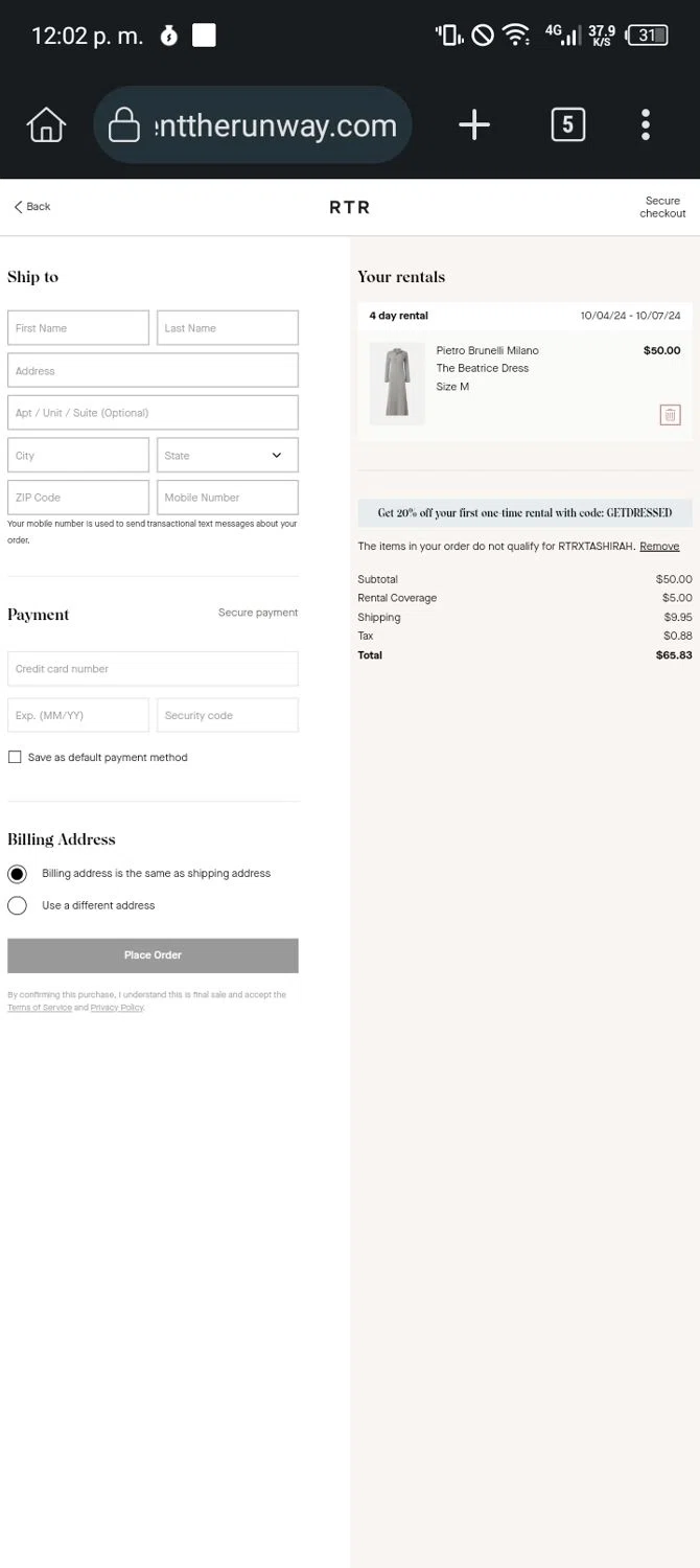 Rent the Runway Promo Codes - 45% Off | October 2024