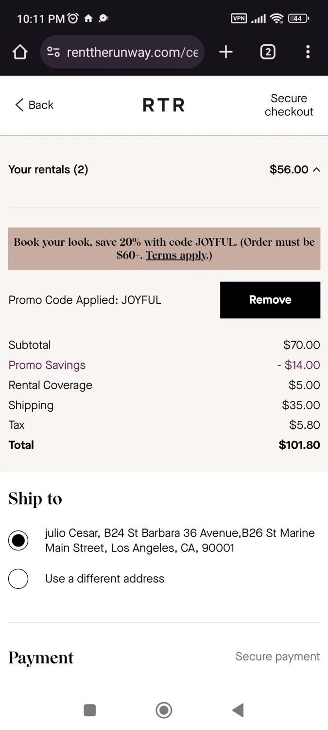 Rent the Runway Promo Codes - 40% Off | January 2025