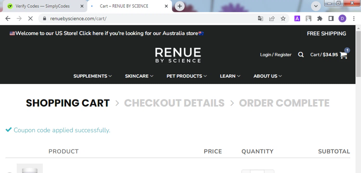 RENUE BY SCIENCE Coupon Codes - 10% Off | October 2024