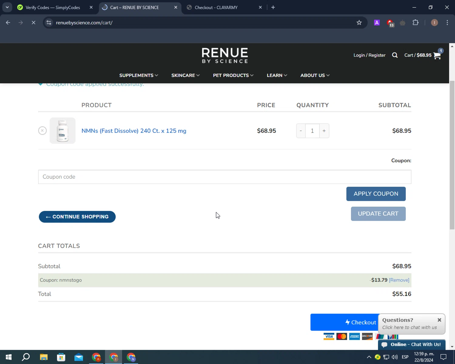 RENUE BY SCIENCE Coupon Codes - 10% Off | October 2024