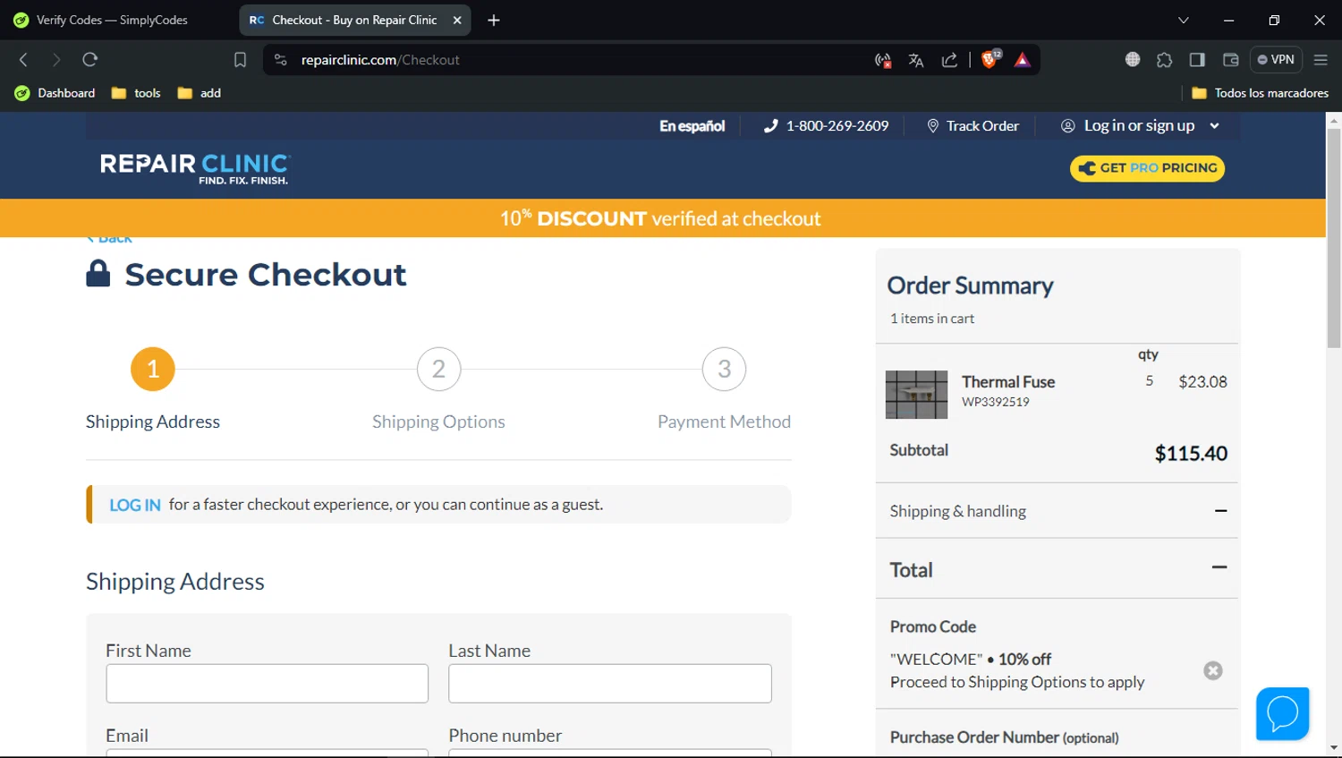 RepairClinic Promo Codes - 10% Off | January 2025