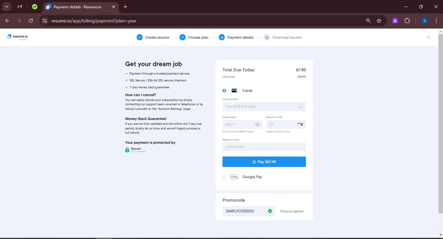 Resume.io Promo Codes - 10% Off | December 2024