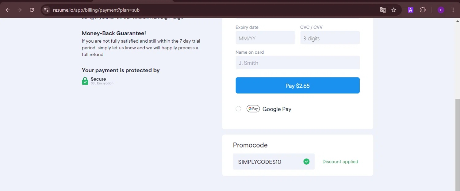 Resume.io Promo Codes - 10% Off | October 2024