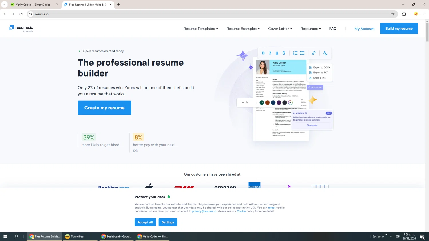 Resume.io Promo Codes - 10% Off | January 2025