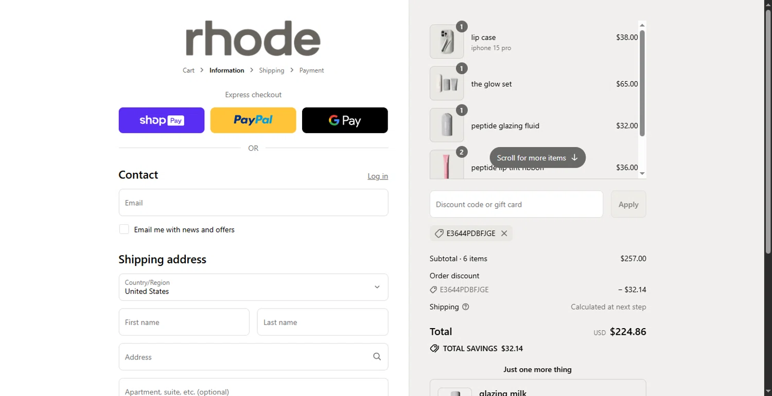 rhode skin Promo Codes (1 Verified) - 30% Off Jul 2025