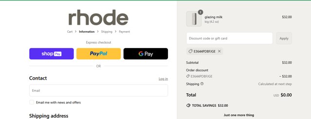 rhode skin Promo Codes (1 Verified) - 30% Off Jun 2025