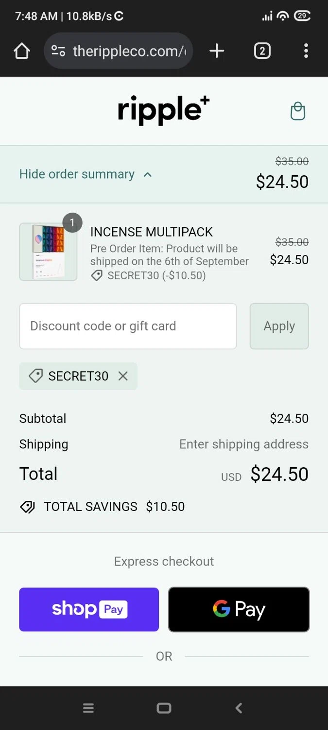 ripple+ Discount Codes - 25% Off | September 2024