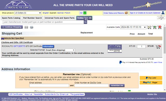 RockAuto Promo Codes (1 Verified) - 5% Off Sitewide Sep 2025