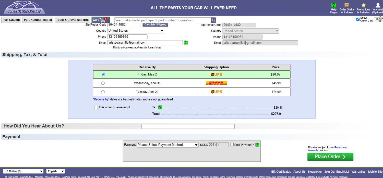 RockAuto Promo Codes - 5% Off Coupons Oct 2025