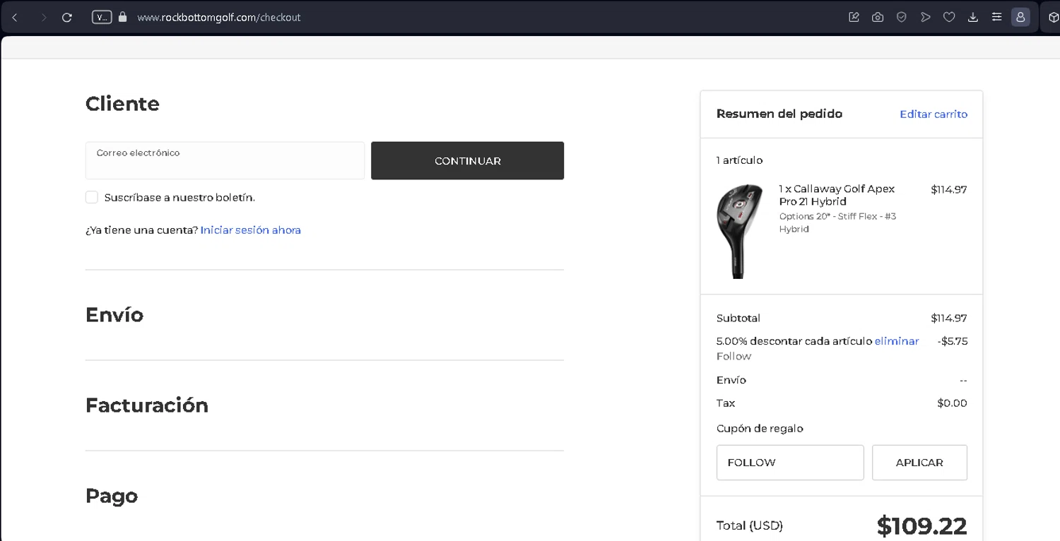 Rock Bottom Golf Coupons - 15% Off | September 2024