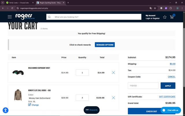 Rogers Sporting Goods Promo Code (2 Verified) - $80 Off May 2025